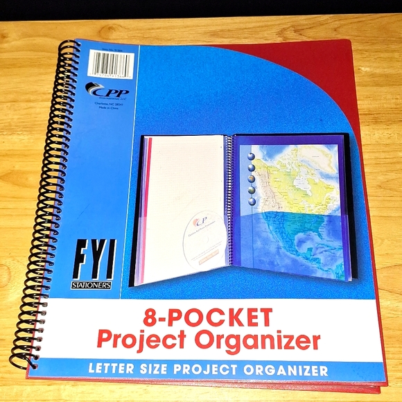 FYI | Office | 8 Pocket Project Organizer Red Letter Size New | Poshmark